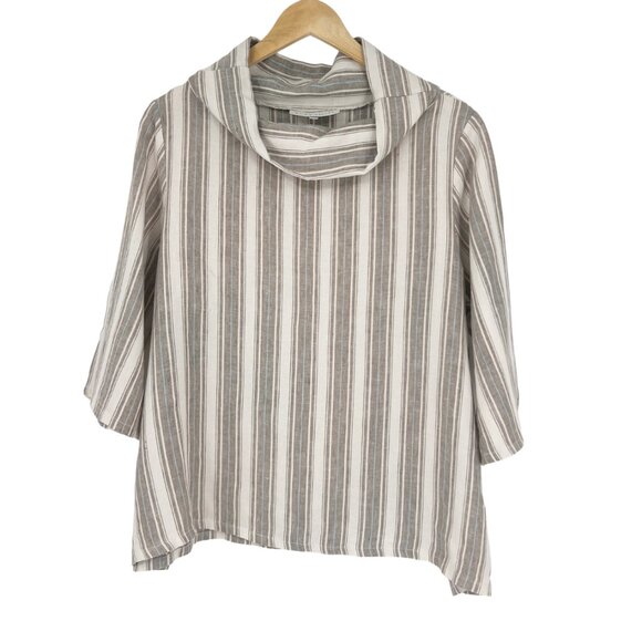 bryn Walker | Tops | Bryn Walker Linen Lagenlook Oversized Cowlneck Top ...